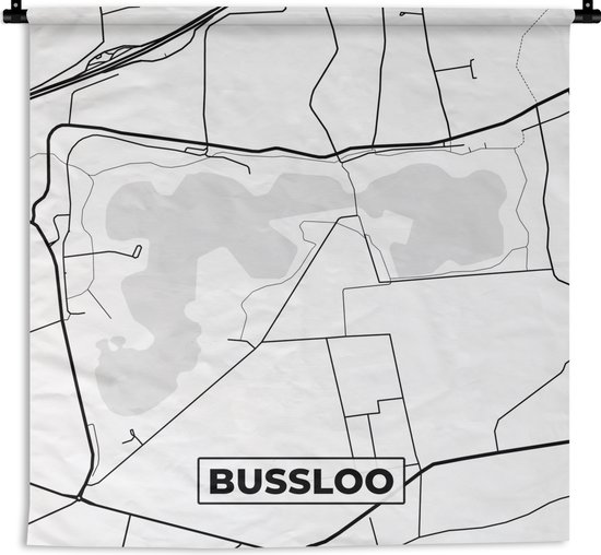 Wandkleed - Wanddoek - Stadskaart - Bussloo - Nederland - Plattegrond ...