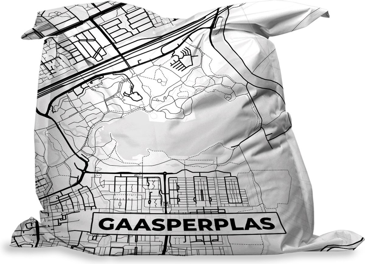 PillowMonkey zitzak - Kaart - Gaasperplas - Plattegrond - Stadskaart ...