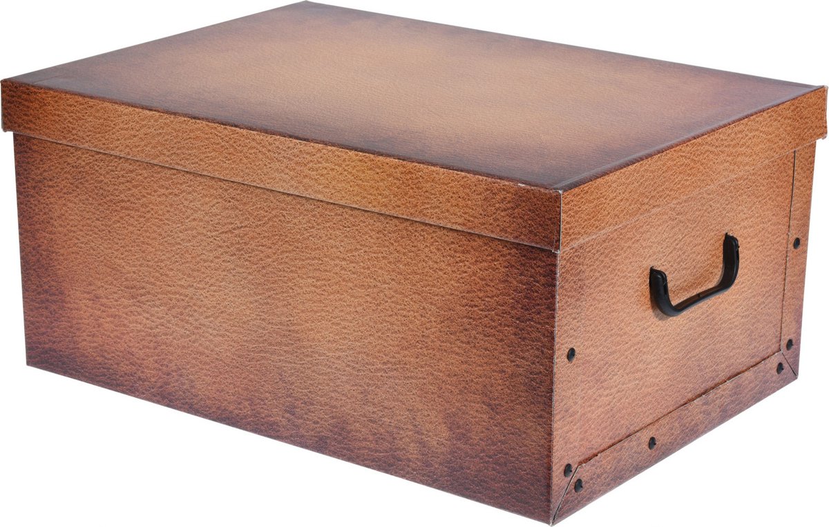 Pakket van 2x stuks opbergbox/opbergdoos van stevig karton in de kleur ...