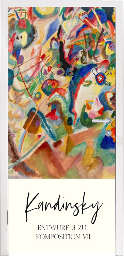 Deursticker Entwurf 3 zu komposition VII - Kandinsky - Oude meesters ...
