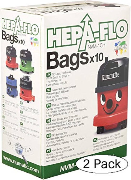 Numatic NVM-1CH Stofzakken 20 stuks | bol.com
