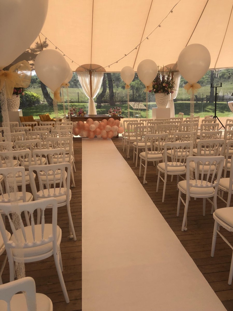 Witte loper - 1 meter breed - Beschermfolie - Vloerbedekking - Tapijt ...