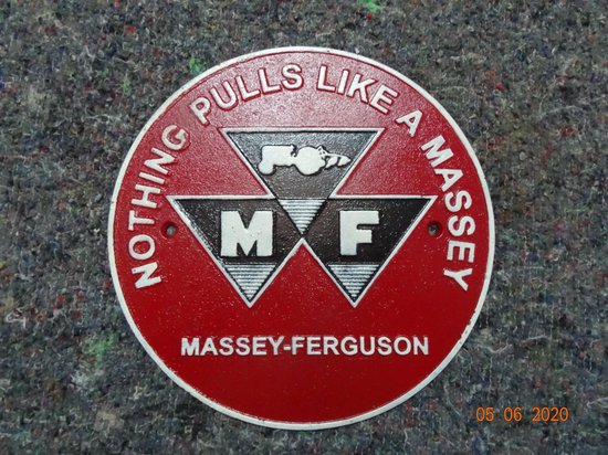 PLAQUE MURALE MASSEY FERGUSON PUBLICITÉ EN FONTE | bol.com