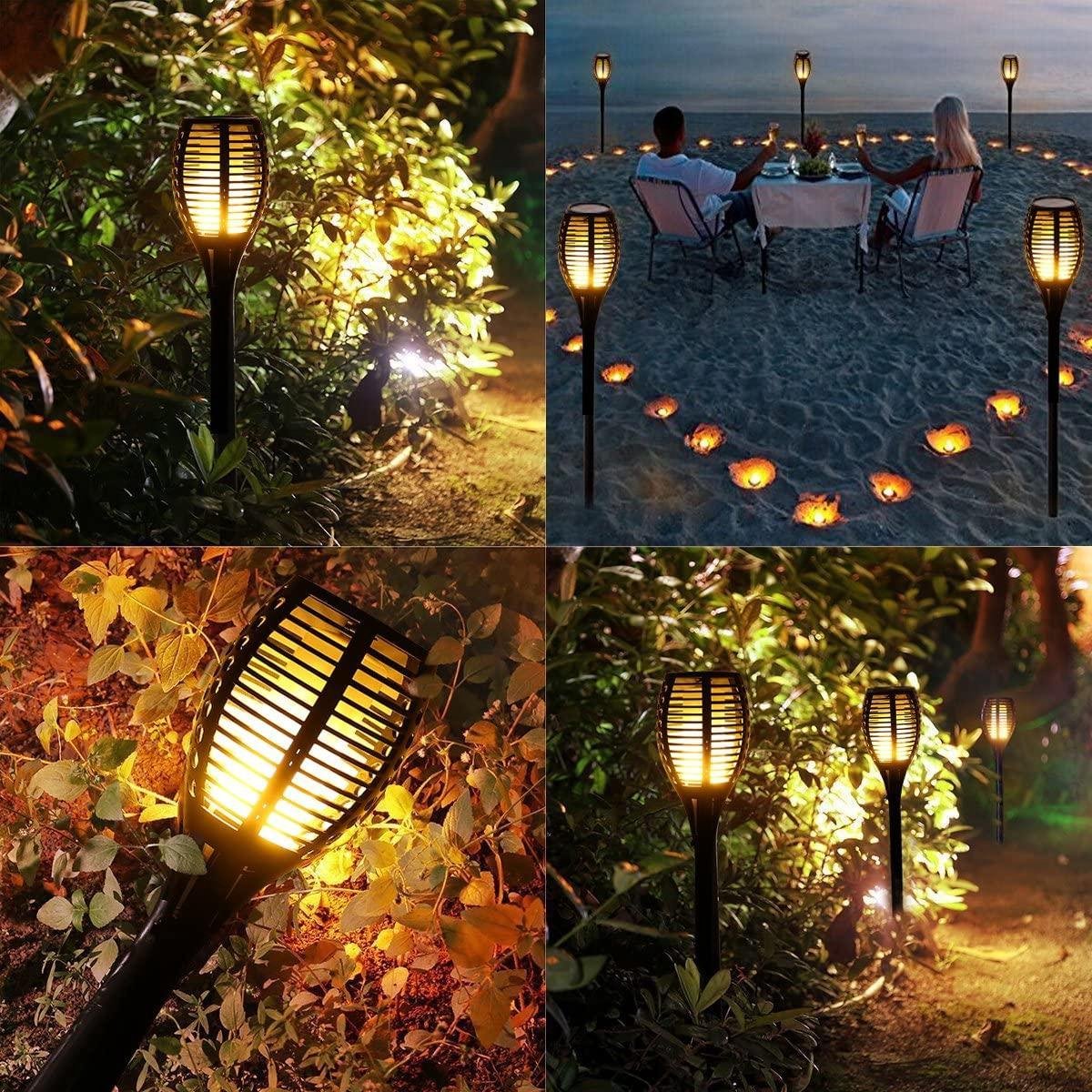 4x Stuks - Tuinverlichting - Extra Groot - 60CM - Solar fakkel met ...