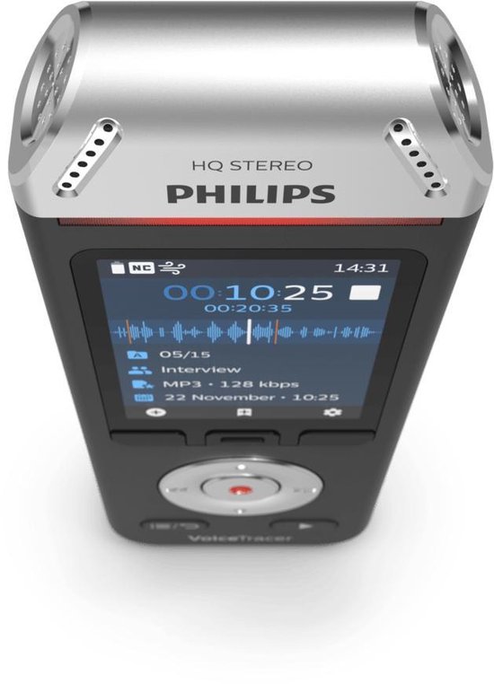 Philips Audio Recorder DVT21225 - Stereo, 8GB, MP3/PCM opname ...