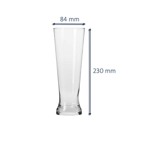 Bierglazen Glazen 500ml Chill Collection - Set 6 stuks Vaas Bierglas - Biervazen | bol.com