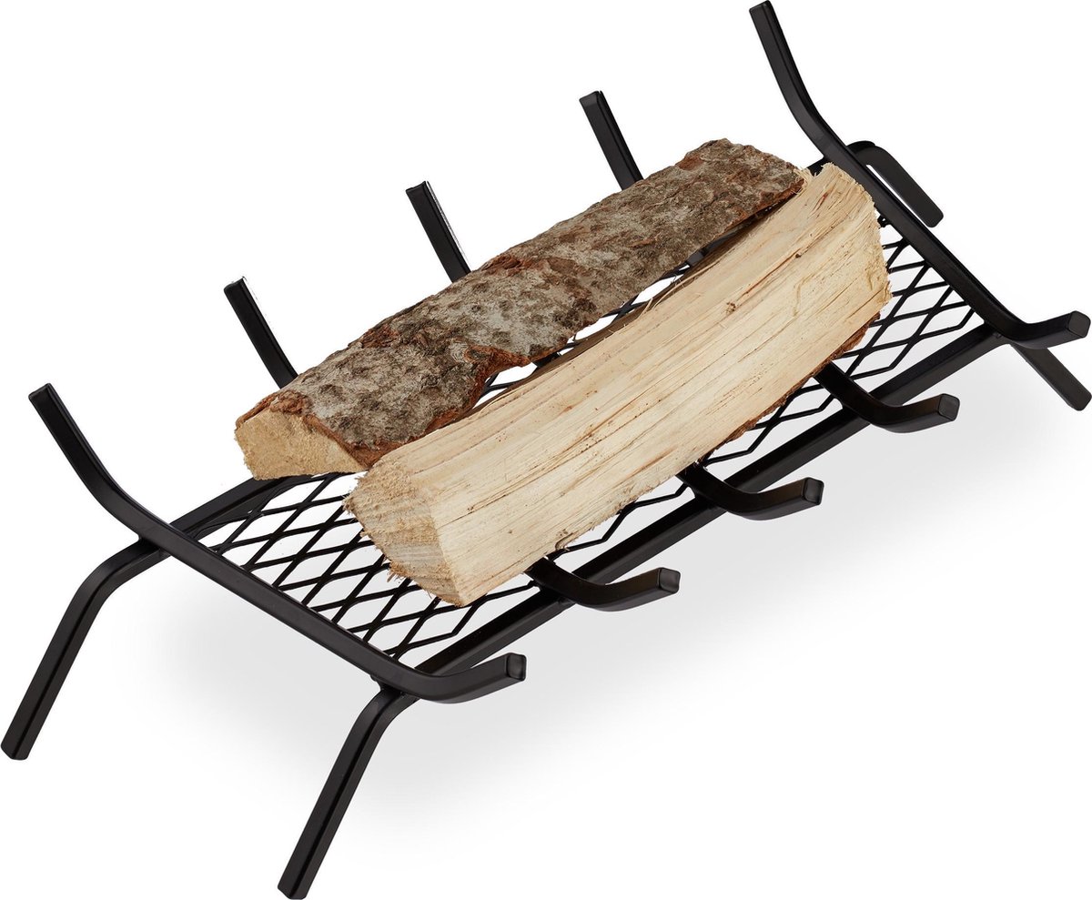 relaxdays haardrooster - stookrooster voor open haard - rooster ...