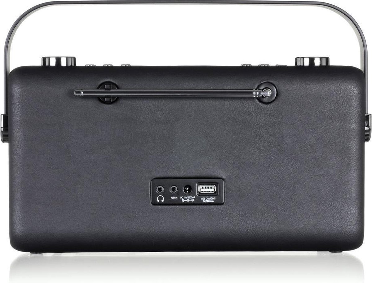 View Quest Hepburn MKII Retro Portable Radio Bluetooth DAB+ Zwart | bol