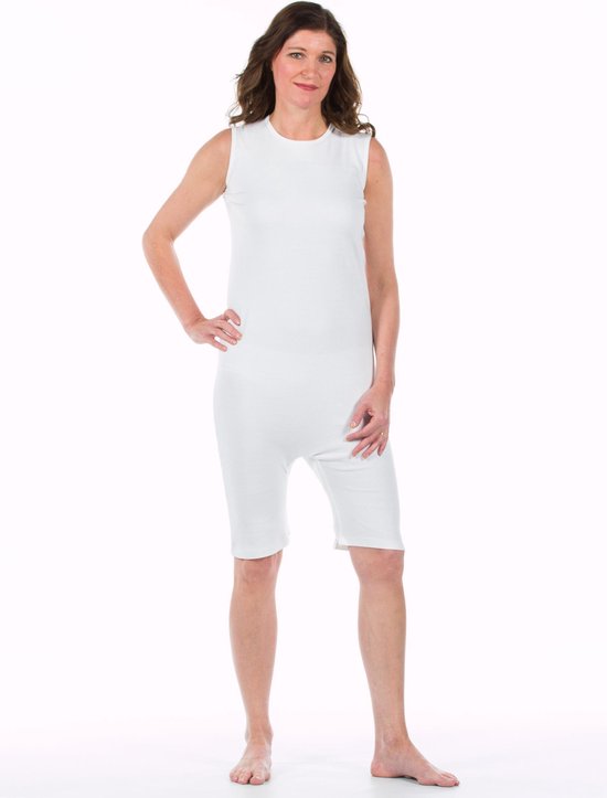 Body voor volwassenen | Rugritssluiting | Rits in het kruis | Wit | XS ...