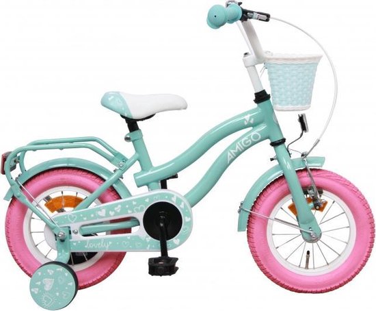 Kinderfiets - Lovely - 12 inch - 22 cm - Met terugtraprem - Met ...
