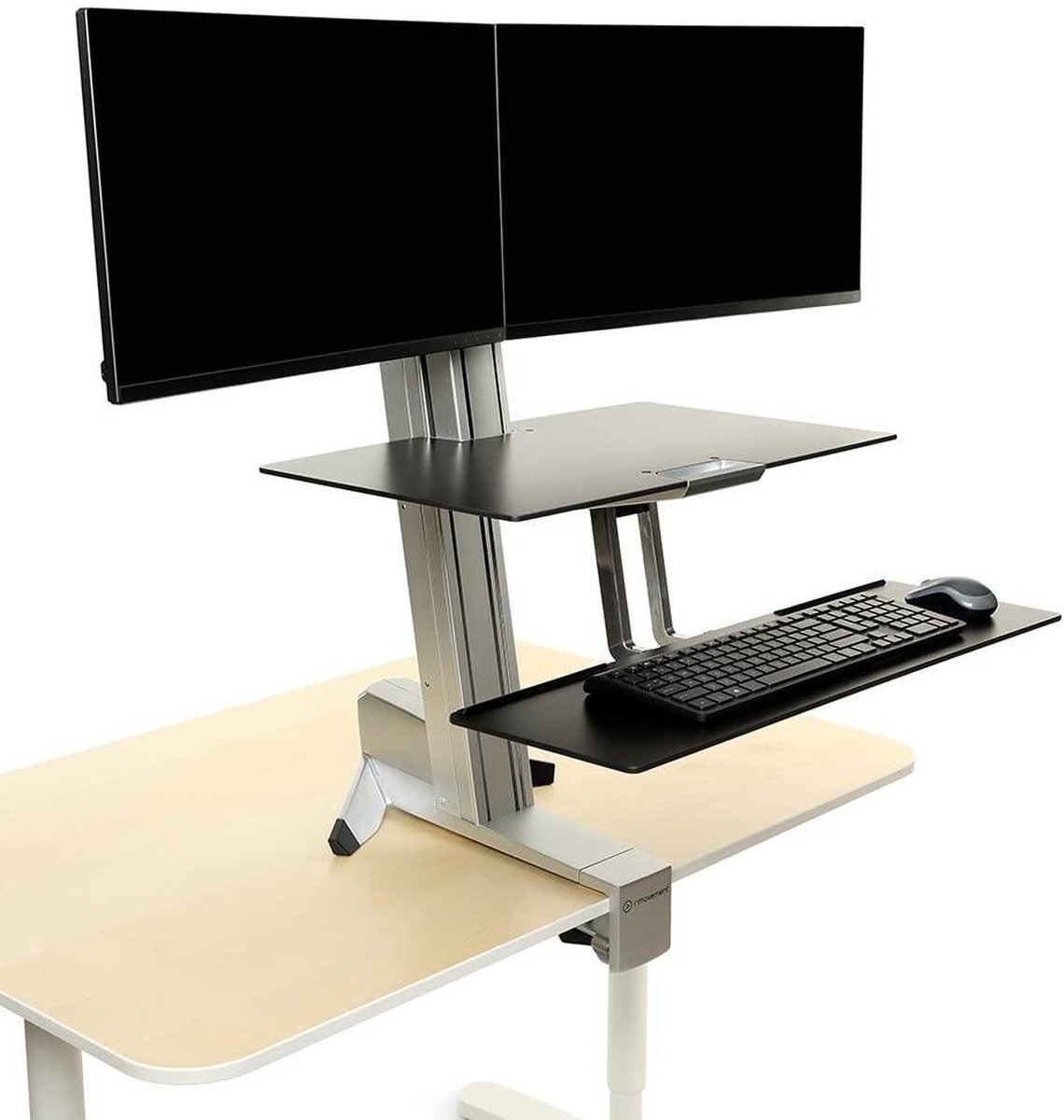 InMovement Elevate DeskTop DT3 - Dual Monitor - Bureau verhoger - zit ...