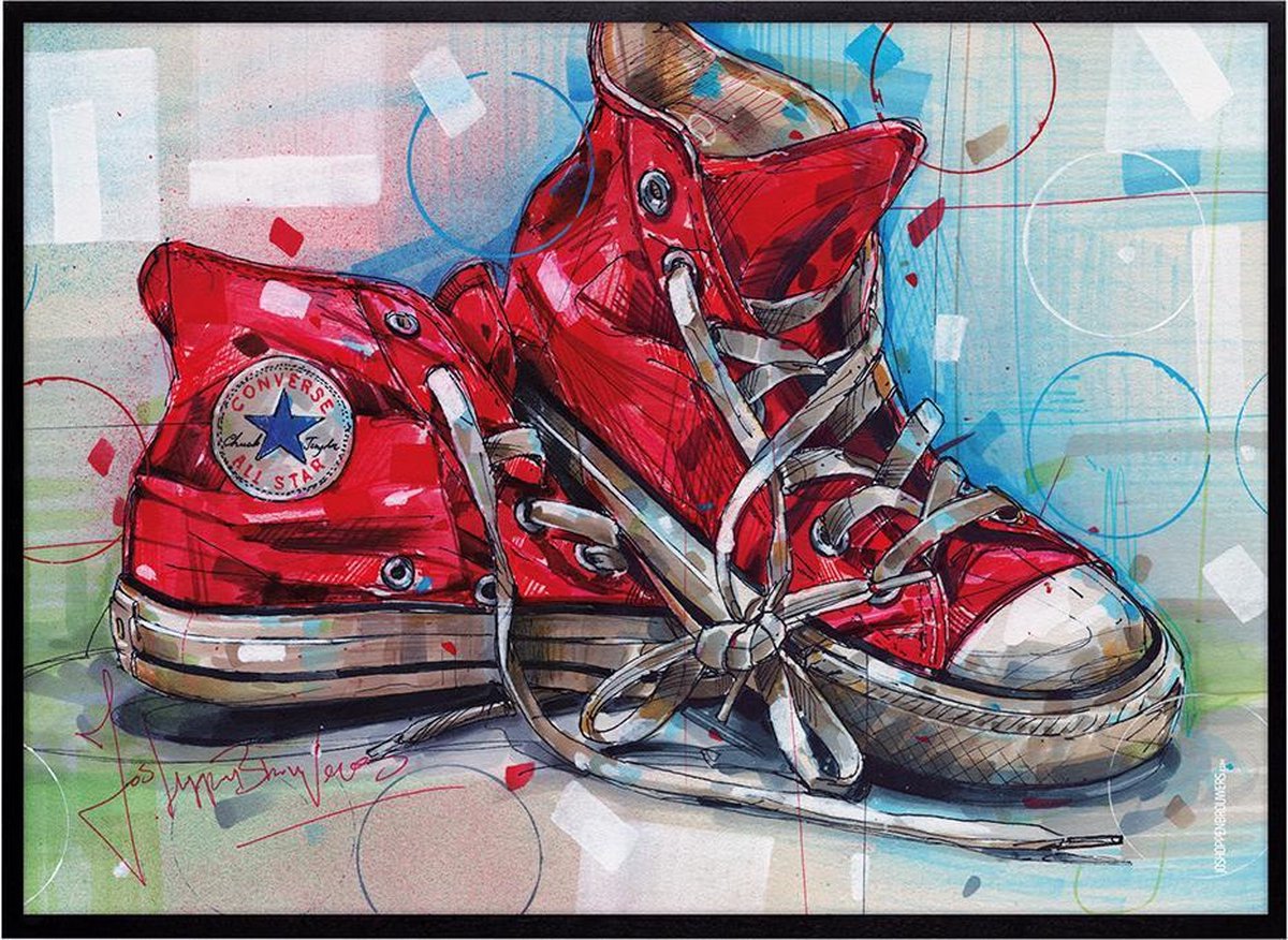 Poster - Converse All Stars - 51 X 71 Cm - Multicolor | bol.com