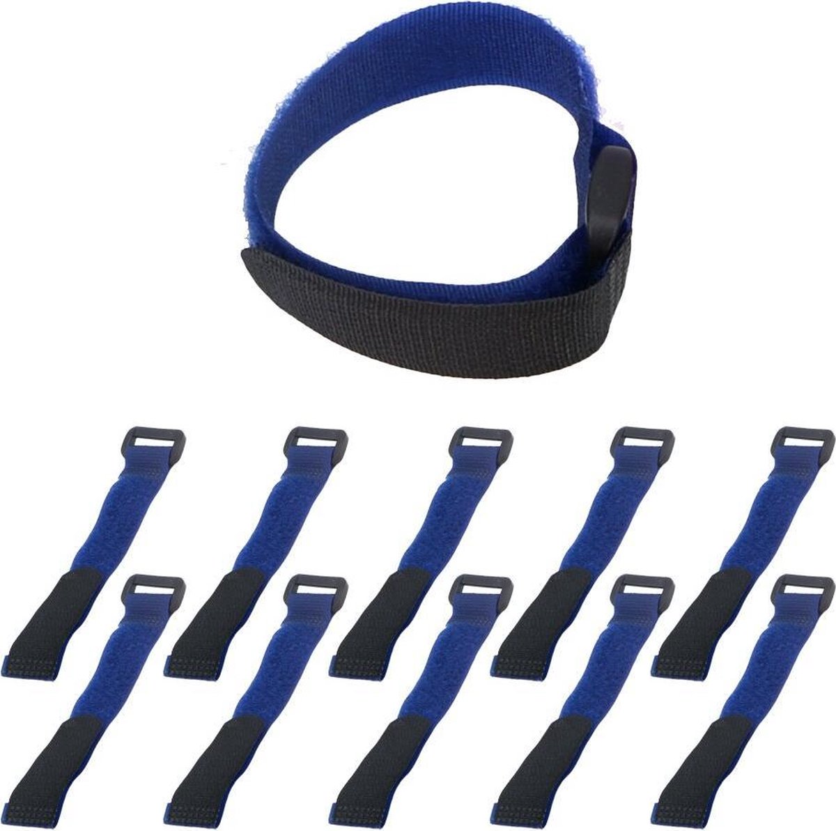 bol.com | Klittenband Kabelbinders - 10 stuks van 20CM - Blauw - Kabel ... bol.com | Klittenband Kabelbinders - 10 stuks van 20CM - Blauw - Kabel ...
