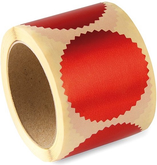 Preegzegel Rood Ø55mm - Zegel set voor preegtang - Preegstickers ! | bol
