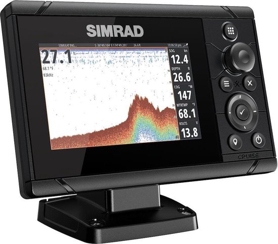 SIMRAD Cruise 5 met 83/200 transducer - Plotter - Fishfinder - Zwart | bol