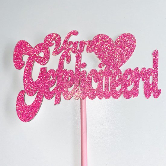 Taartdecoratie versiering| Taarttopper| Cake topper |Gefeliciteerd ...