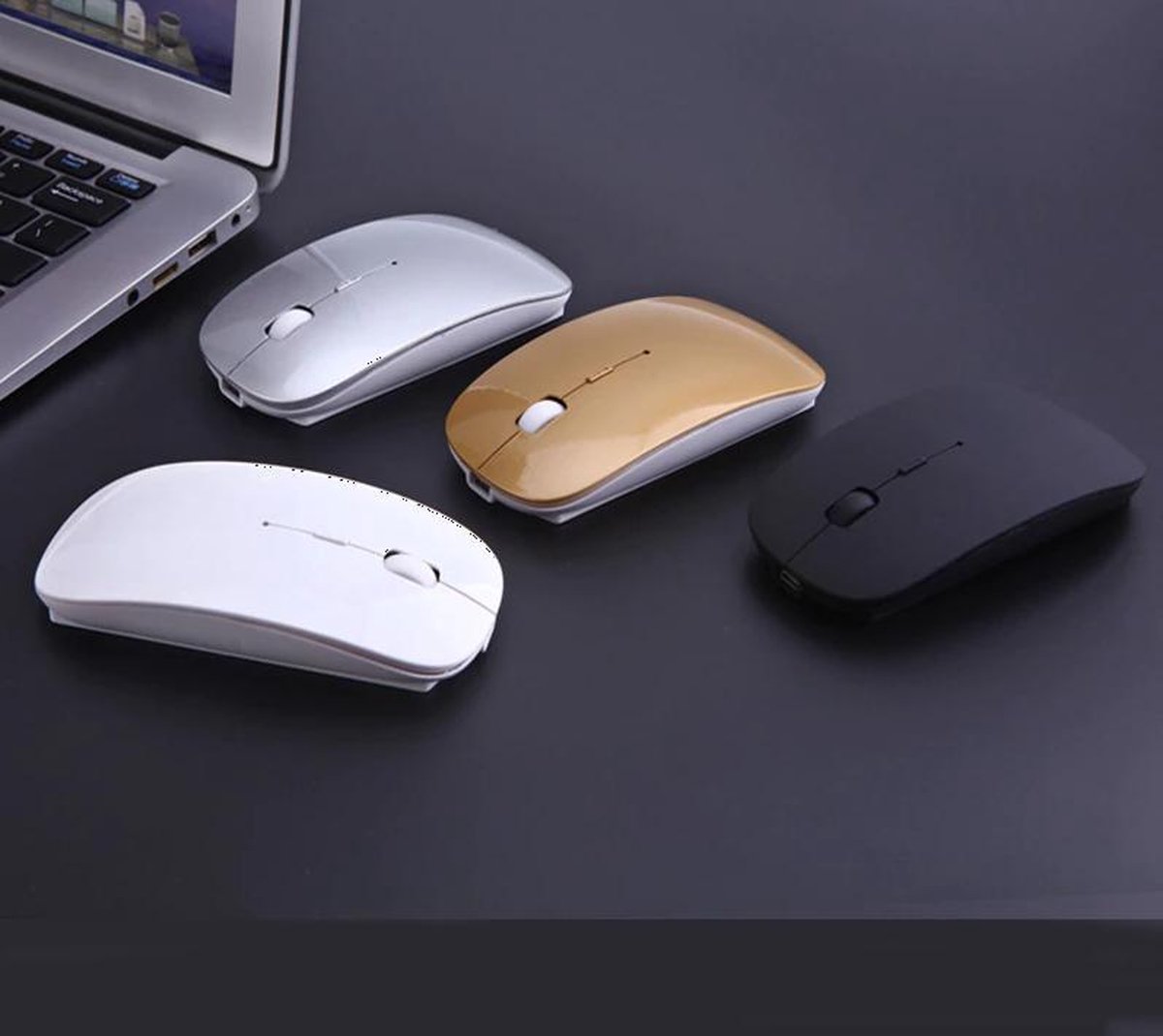 Oplaadbare 'direct connect' draadloze bluetooth muis voor Windows ...