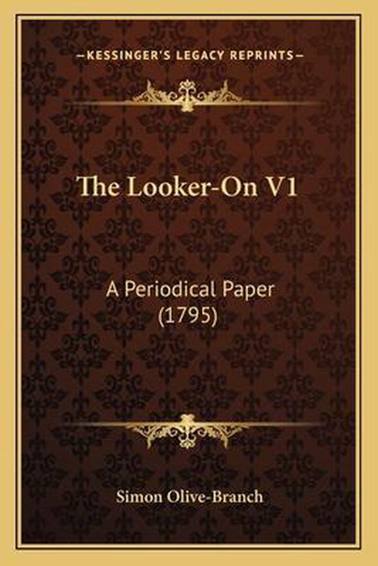 The Looker-On V1, Simon Olivebranch | 9781166192396 | Boeken | bol.com
