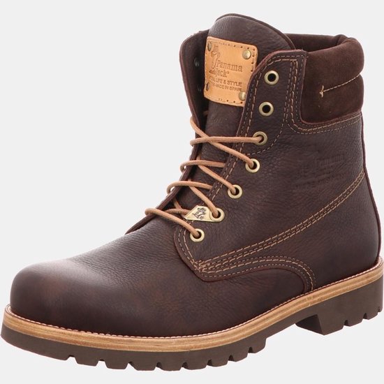 Panama Jack Heren Veterboots - donkerbruin - Maat 42 | bol.com