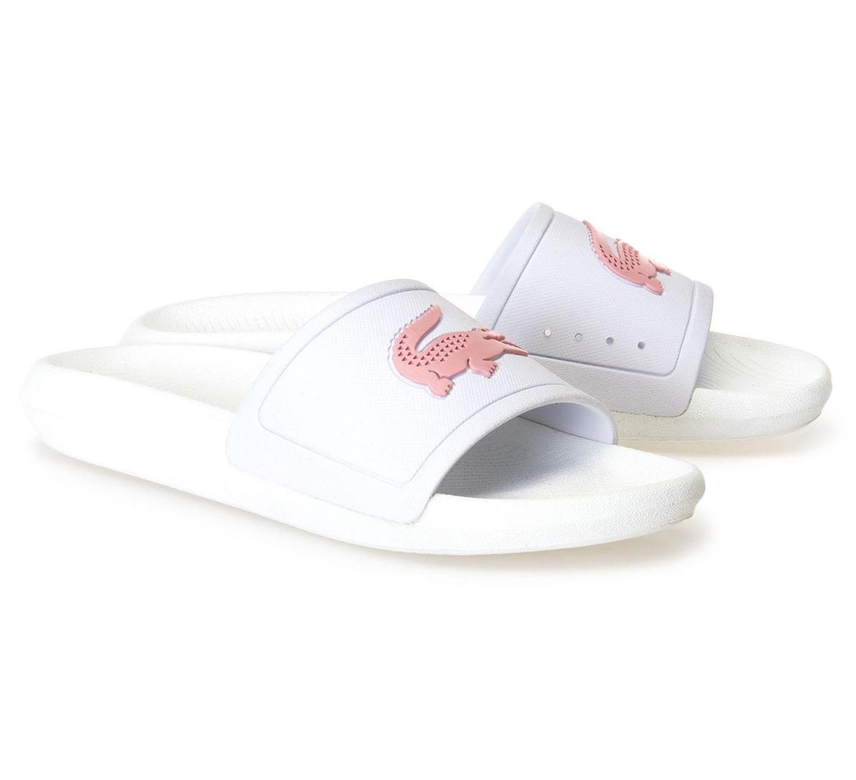 Lacoste Slippers - Maat 40.5 - Vrouwen - wit/ licht roze | bol.com