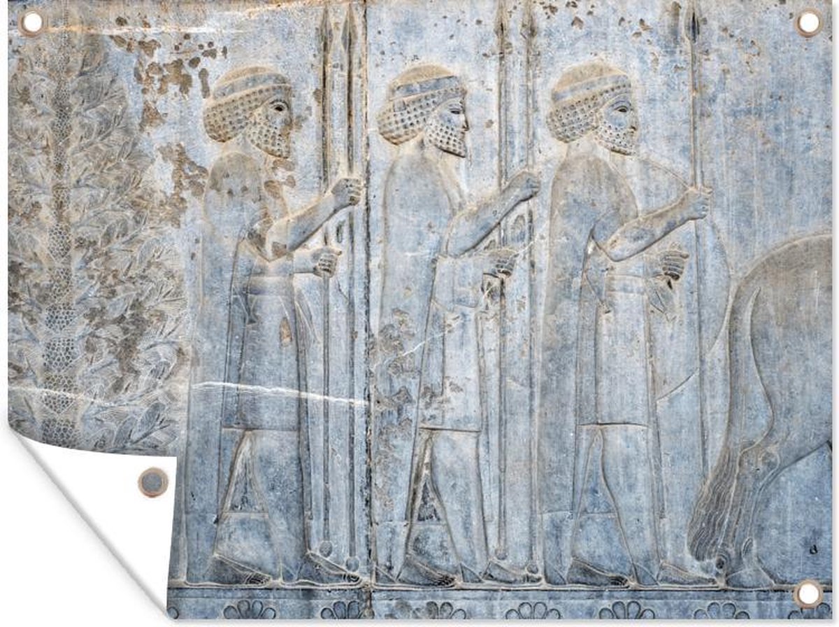 Tuin decoratie Muurtekeningen als restanten uit de tijd van het ...