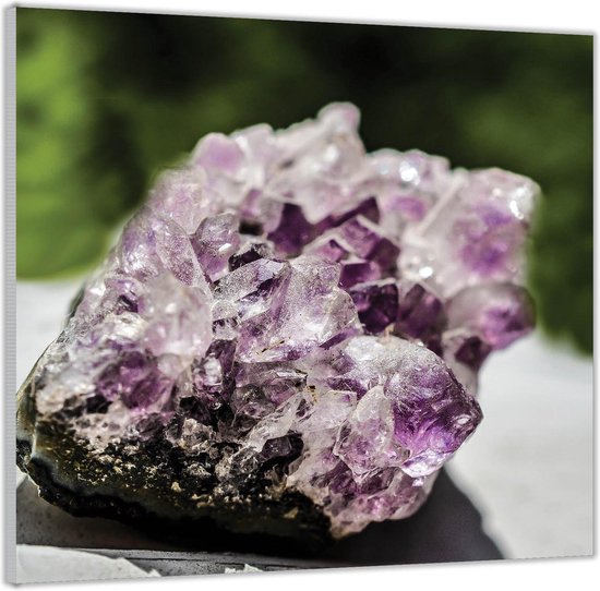 Acrylglas –Edelsteen Paars– 50x50 (Wanddecoratie op Acrylglas) | bol.com