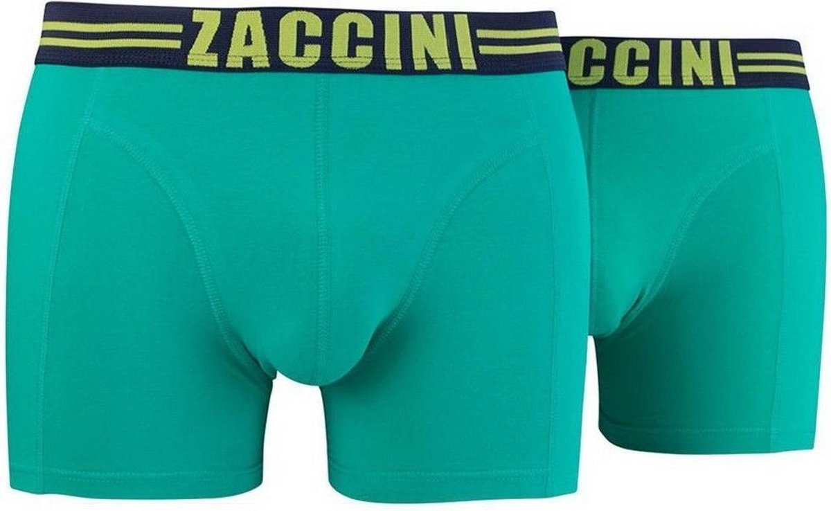 Zaccini - 2-Pack Boxershorts - Groen | bol.com
