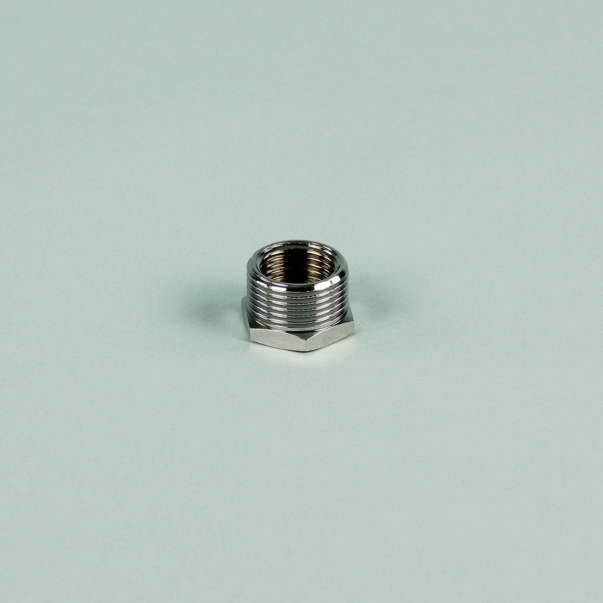 Verloopnippel 1/2" binnen-draad naar 3/4" buiten-draad, Chroom | bol.com