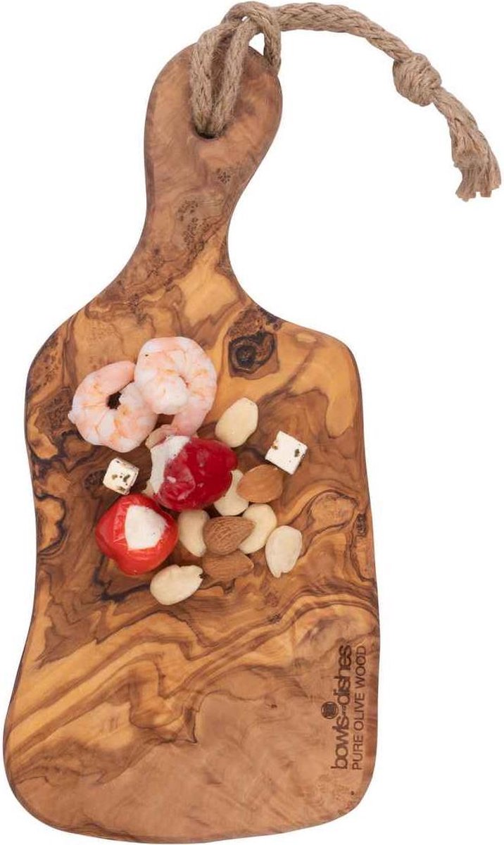 Bowls and Dishes Pure Olive Wood Olijfhouten Borrelplank | Serveerplank | Tapasplank |... | bol.com