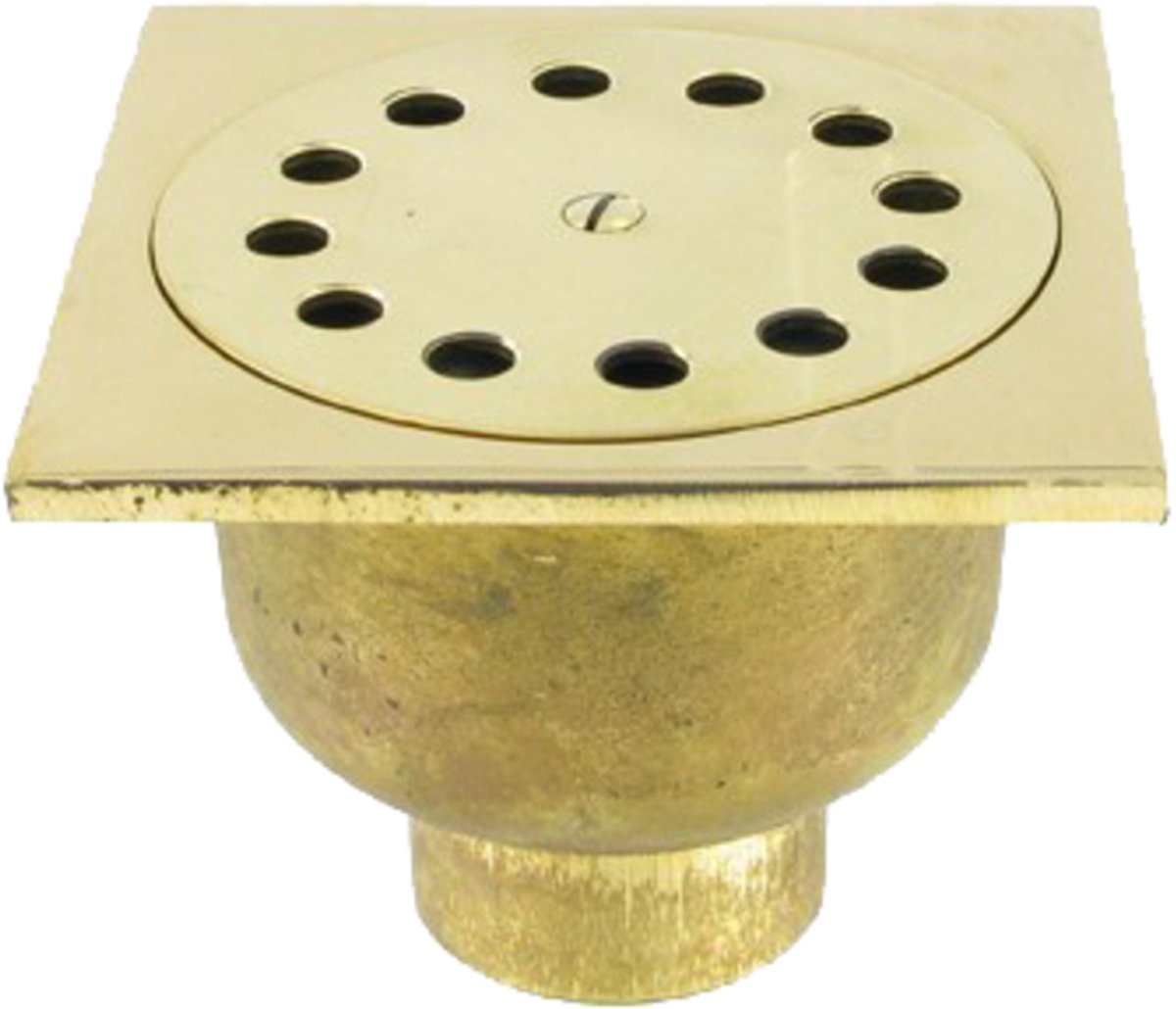 Messing doucheput 100 x 100 mm | bol.com