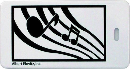 Kofferlabel Muziekbalk | bol