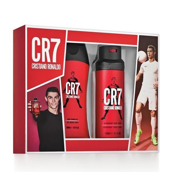 Cristiano Ronaldo CR7 Gift Set 200ml Shower Gel + 150ml Body Spray ...