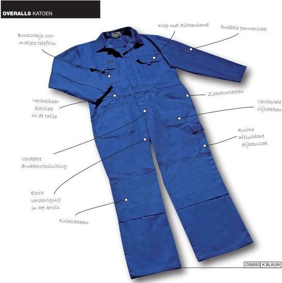 Ultimate Workwear - Standaard Overall BASEL - katoen 100% - 320gr/m2 ...