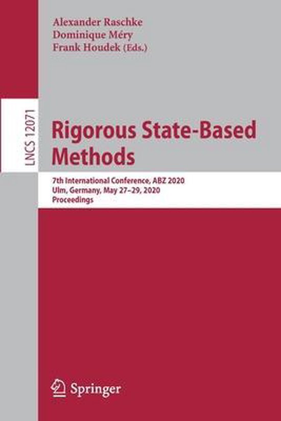 Rigorous State-Based Methods | 9783030480769 | Boeken | bol.com