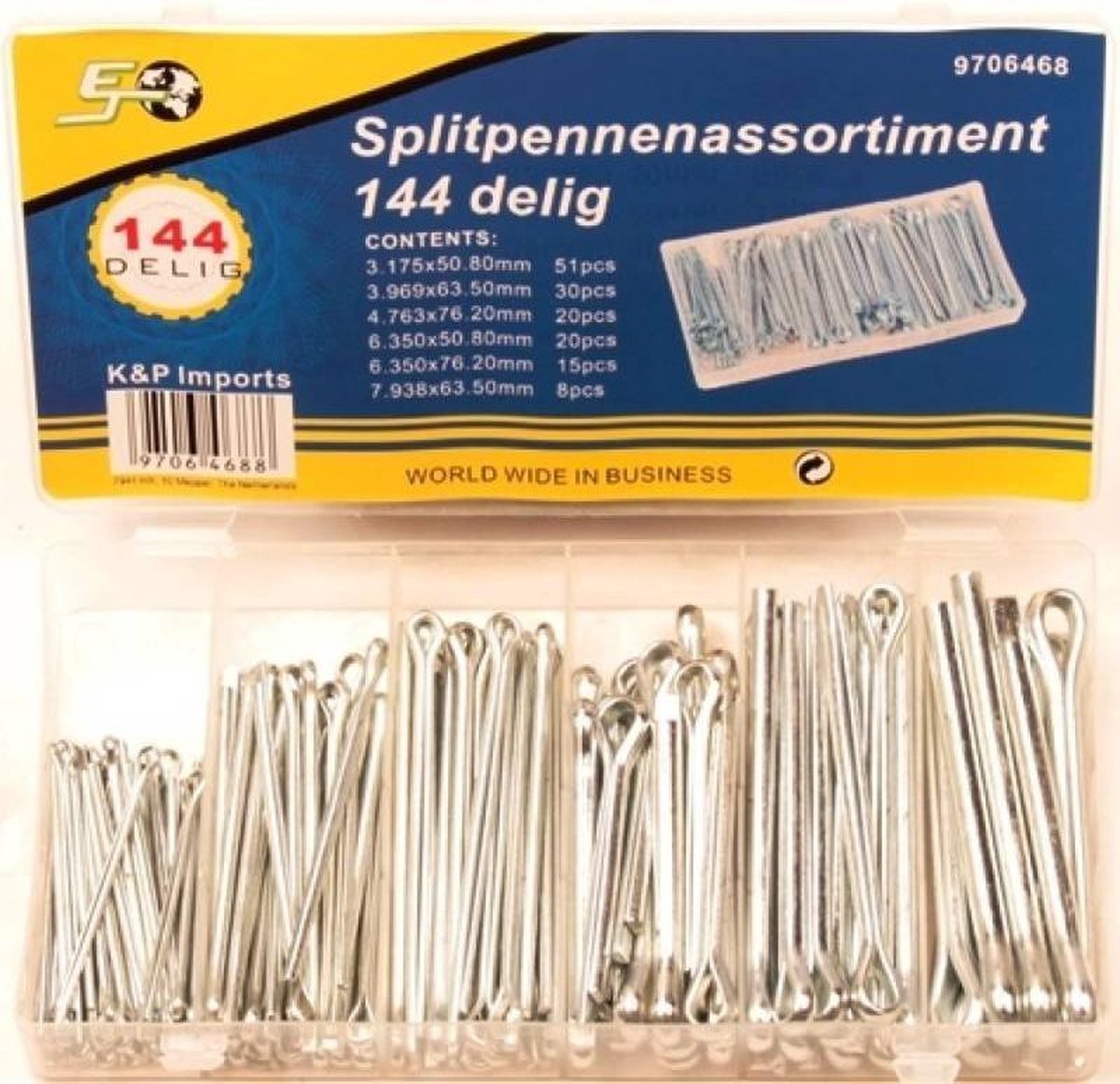 bol.com | Splitpennen assortiment 144 delig