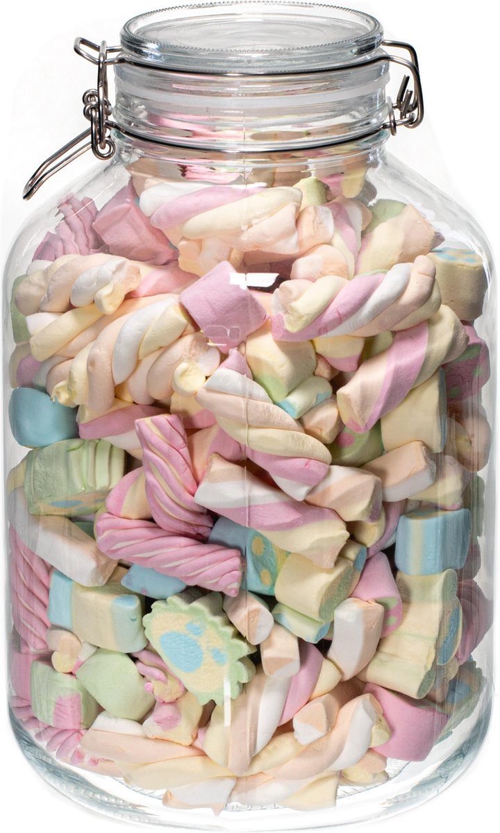 Sareva Weckpot Rond 5 Liter - Voorraadpot met Deksel - Inmaakpot ...