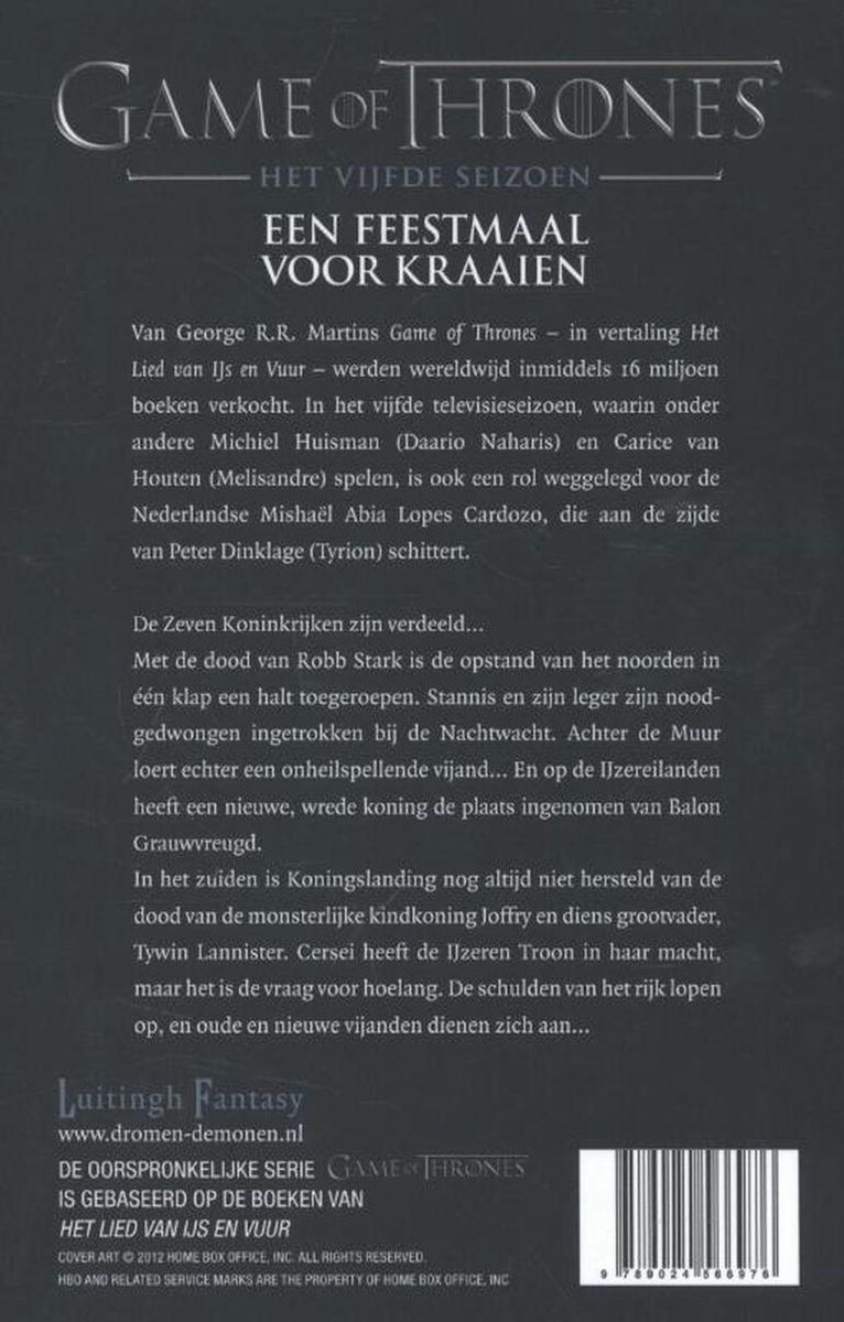 Het lied van ijs en vuur 4 - Een feestmaal voor kraaien (ebook), George ...