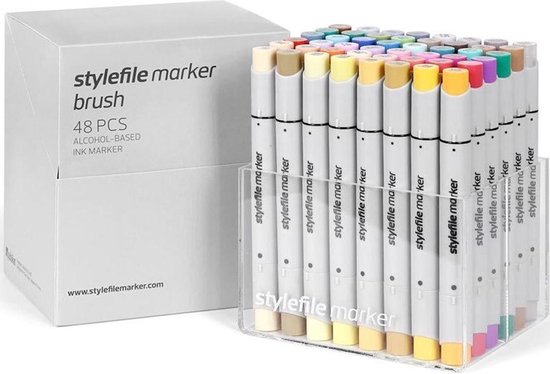 Stylefile Twin Marker Brush 48er Set Extended | bol.com