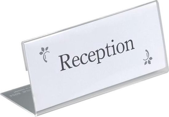 Naambord Durable 8054 L-model 61x150/d10 | bol