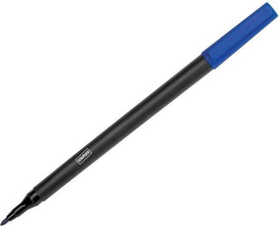 Staples DuraMark 2700 Permanente Marker, Kogelvormige Punt, 1 mm, Blauw ...