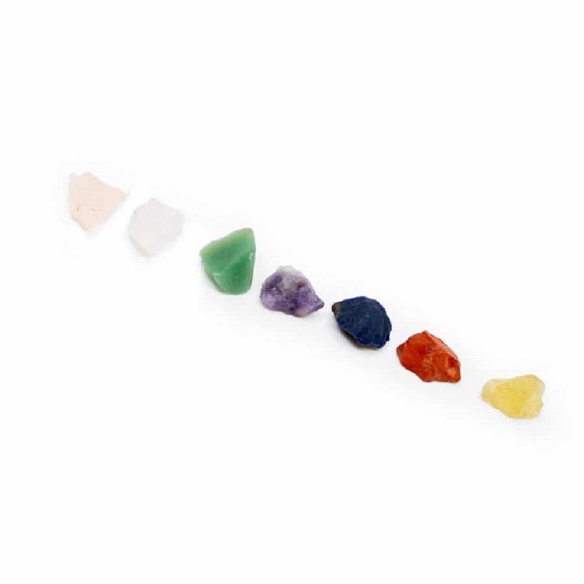 7 Chakra Ruwe Edelstenen Set met Geschenktasje | bol.com