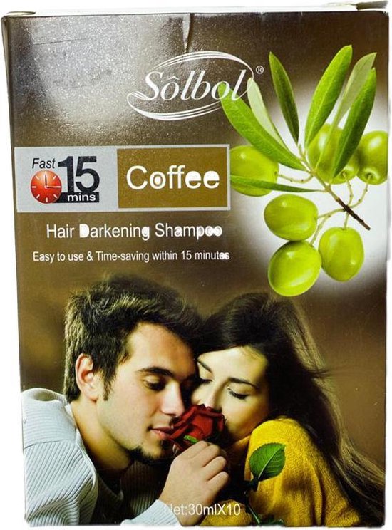 Solbol haarverf(shampoo) Kleur Coffee 30mlx10 - Nieuwe generatie ...