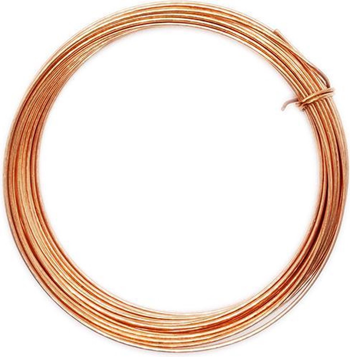 Zuiver Koperdraad dikte 2,0mm. 200 gram, lengte 6,8 meter, flexibel en ...