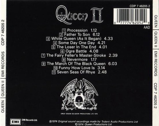 Queen II, Queen | CD (album) | Muziek | bol