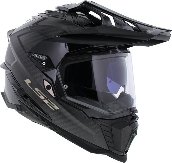 LS2 MX701 Explorer C Allroad Motorhelm solid carbon glans L | bol.com