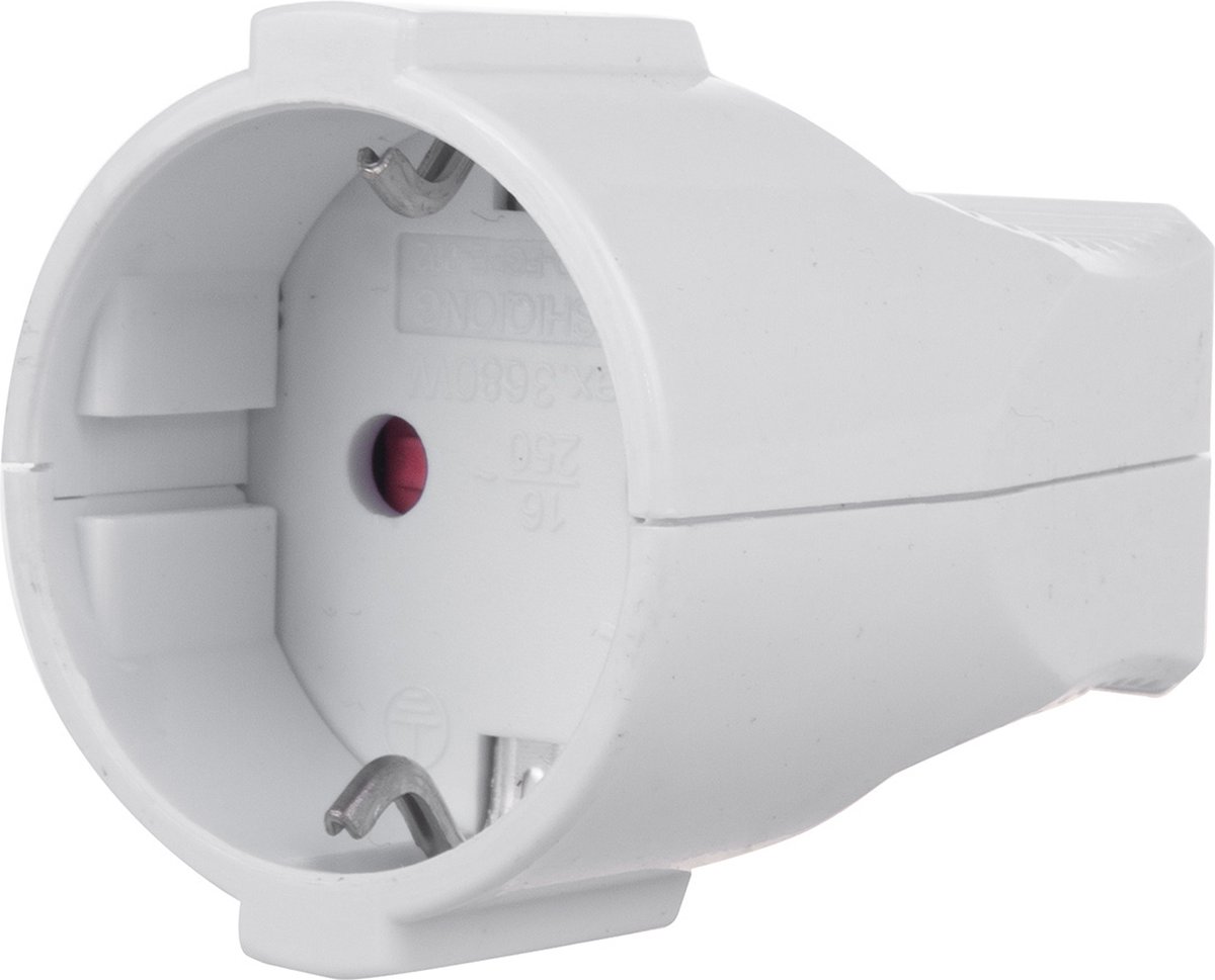 Maclean MCE332 Aarde Stopcontact Type-F Schuko met Aarde Kunststof Max ...