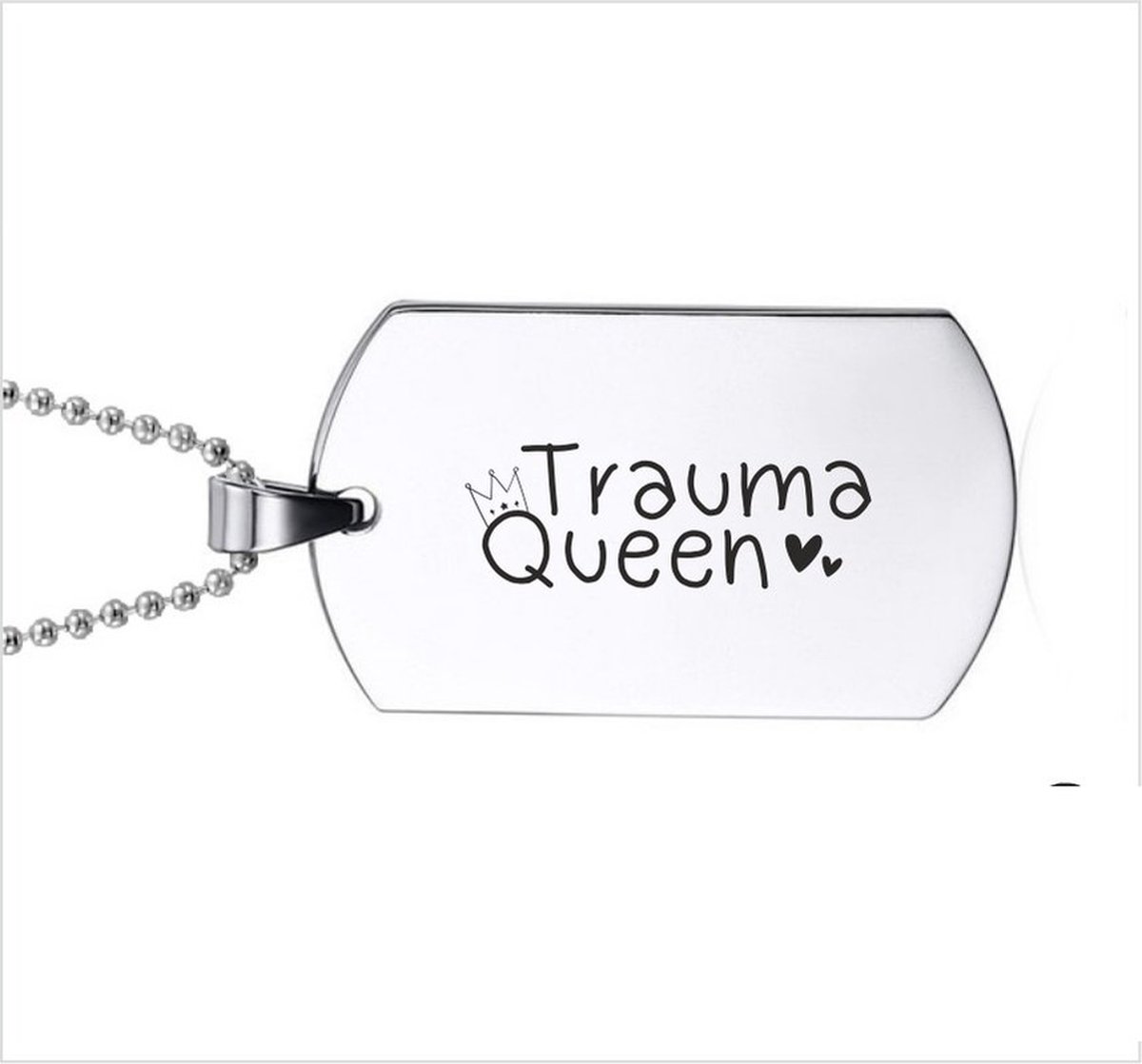Ketting RVS - Trauma Queen | bol.com