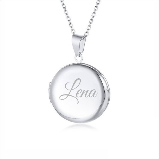 Fotohanger Met Ketting En Naam Gravering - Lena | bol.com