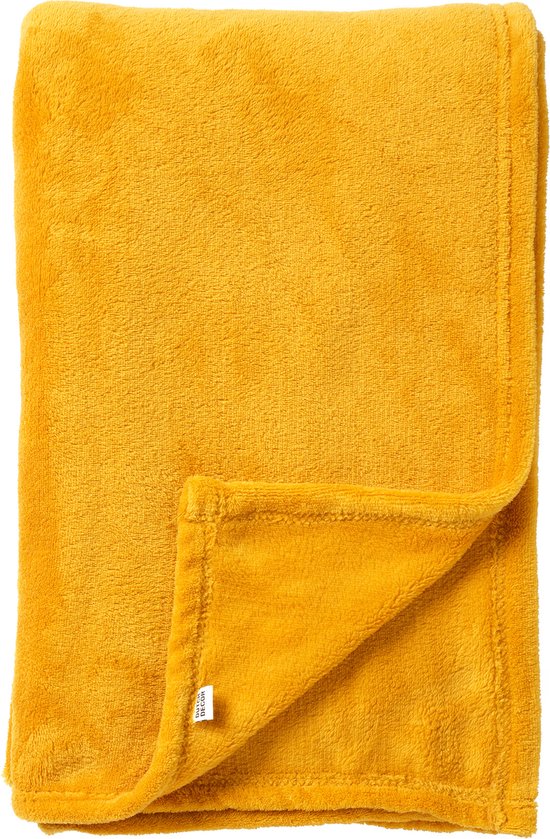 Dutch Decor - SIDNEY - Plaid 140x180 cm Golden Glow - geel - 100% ...