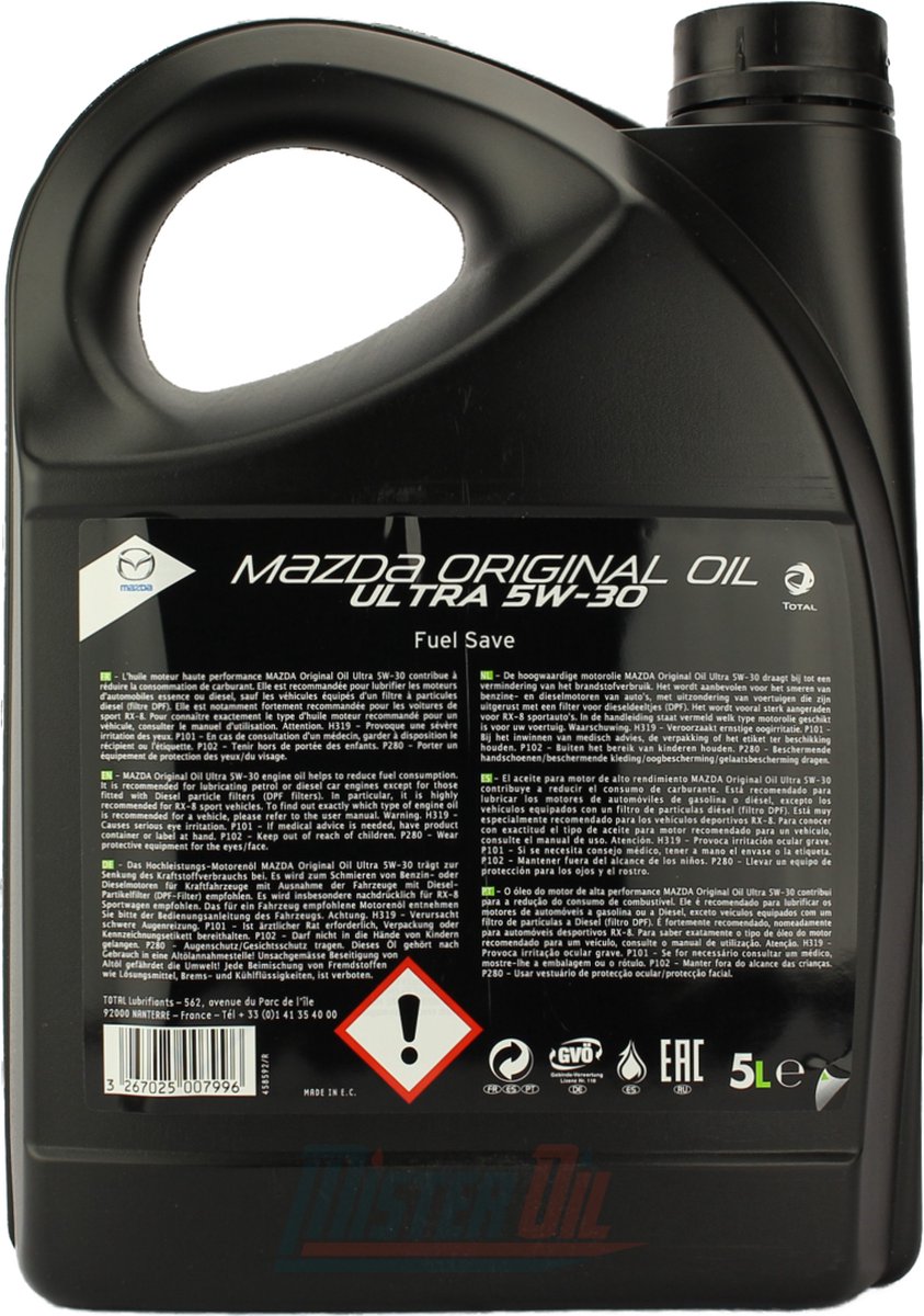 Motorolie Mazda Original Oil Ultra 5W30 - 5L | bol.com